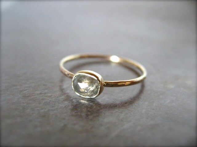 Translucent Silver Diamond Ring | lily & co. | ハンドメイド通販 iichi（いいち）