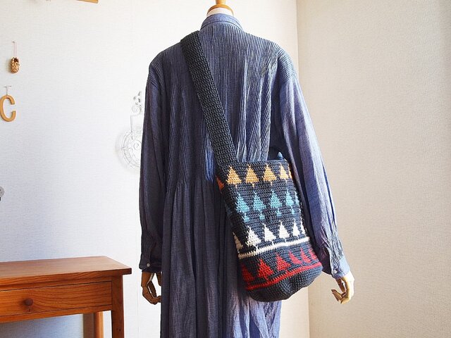 WOOL!もみの木模様のショルダーバッグ | corkshoes | ハンドメイド通販 iichi（いいち）