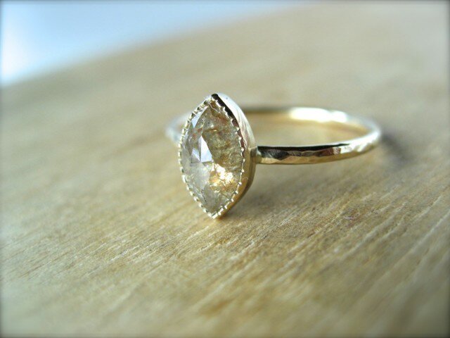 SOLD.Watermark Diamond Ring | iichi ハンドメイド・クラフト作品・手仕事品の通販