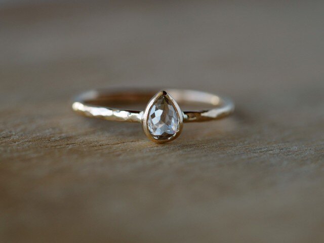 A Ripple... Diamond Ring | iichi ハンドメイド・クラフト作品・手仕事品の通販