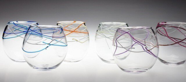 グラスline ~blu~ | iichi ハンドメイド・クラフト作品・手仕事品の通販