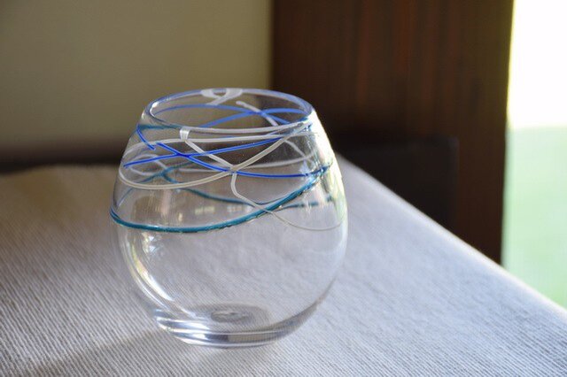 グラスline ~blu~ | iichi ハンドメイド・クラフト作品・手仕事品の通販