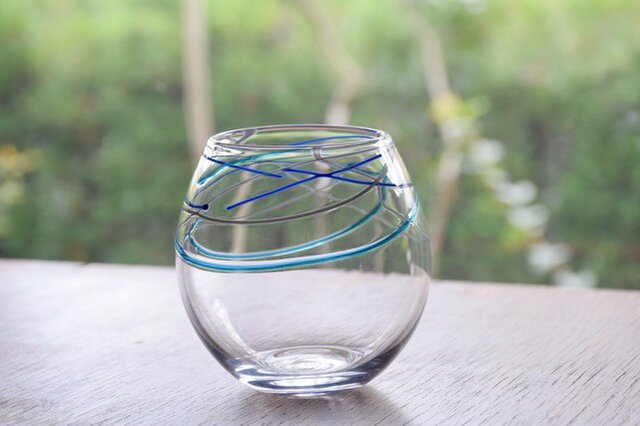 グラスline ~blu~ | iichi ハンドメイド・クラフト作品・手仕事品の通販