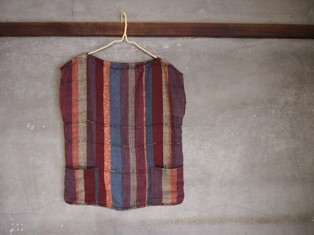 手織り/cottonTops タテタテポケット(+orimi) | iichi ハンドメイド・クラフト作品・手仕事品の通販