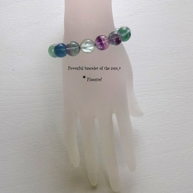 制限と枠を超えて行く＊フローライトブレス＊虹入り | JuJu_Anson* | ハンドメイド通販 iichi（いいち）