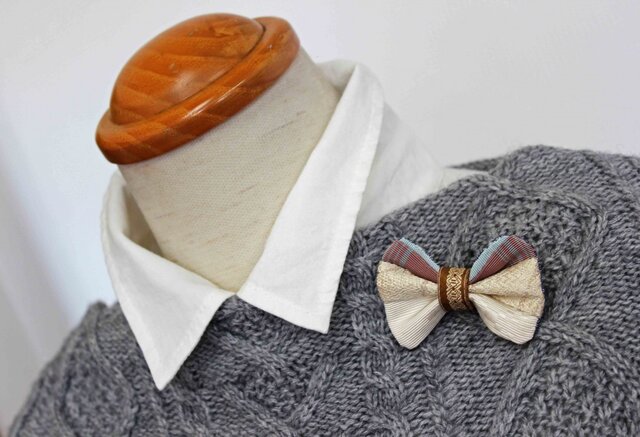 博多織リボンブローチ （BR-06） | iichi 日々の暮らしを心地よくするハンドメイドやアンティークのマーケットプレイス