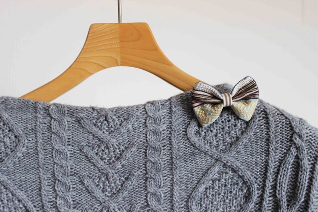 博多織リボンブローチ （BR-10） | iichi ハンドメイド・クラフト作品・手仕事品の通販