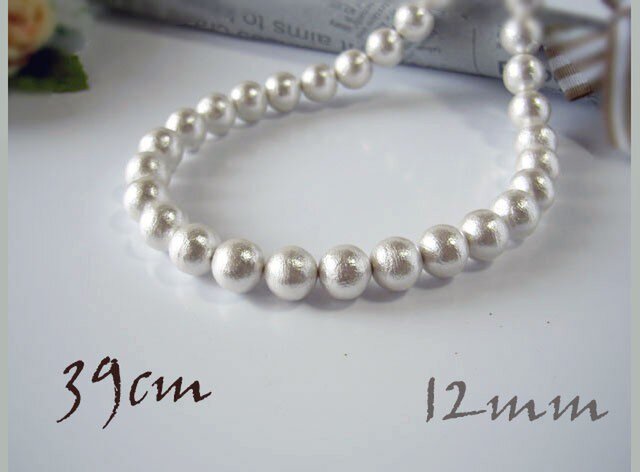 39cm コットンパールの定番ネックレス 12mm 送料無料 | iichi 日々の暮らしを心地よくするハンドメイドやアンティークのマーケットプレイス