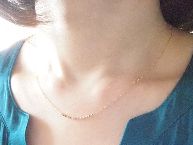 K18 Abacus Necklace | iichi ハンドメイド・クラフト作品・手仕事品の通販