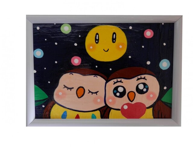 月とふくろう | Studio Ripple | ハンドメイド通販 iichi（いいち）