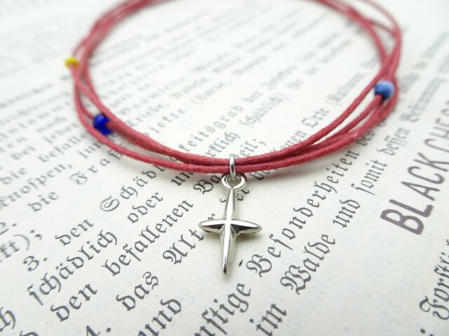 クロスチャームのアンクレット Ank55 | iichi - ハンドメイド・アンティーク・食品・ギフト・手作り