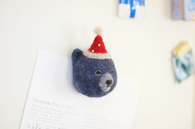 BLUE BEAR MAGNET（winter ver.） | Sleepy Sheep | ハンドメイド通販 iichi（いいち）
