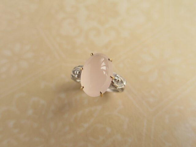 SV Rose quartz Ring | iichi ハンドメイド・クラフト作品・手仕事品の通販