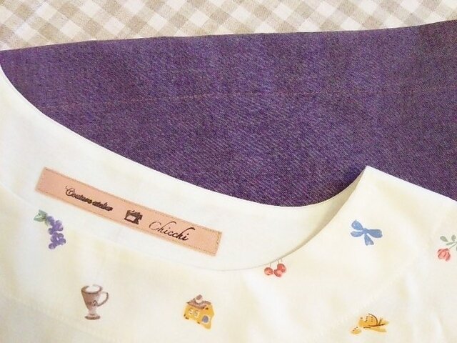 2016新作 プリント＆無地切替えワンピ ☆ | iichi 日々の暮らしを心地よくするハンドメイドやアンティークのマーケットプレイス