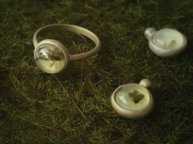 Prehnite ring 《葡萄石》 | iichi ハンドメイド・クラフト作品・手仕事品の通販