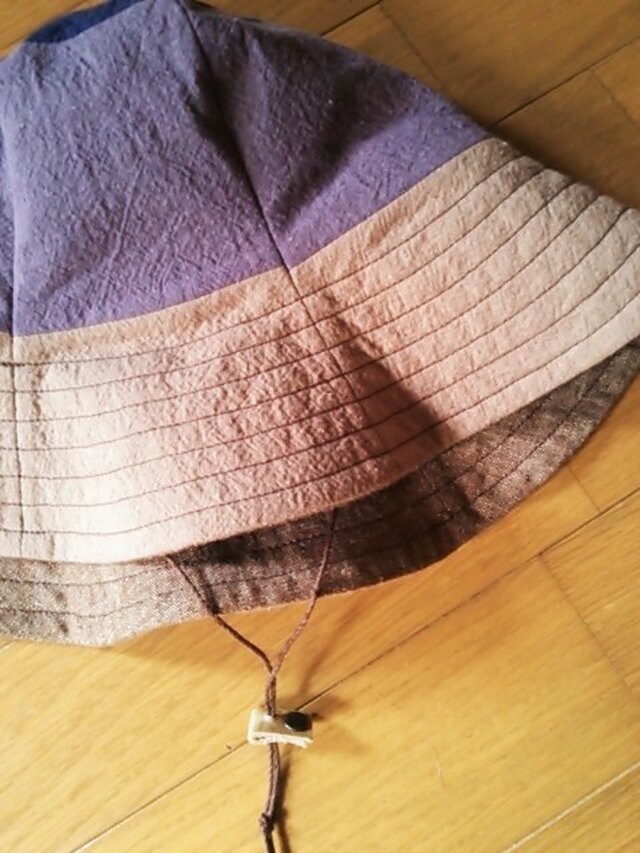 SALE30％OFF！！ love patch hat : purple | iichi 日々の暮らしを心地よくするハンドメイドやアンティークのマーケットプレイス