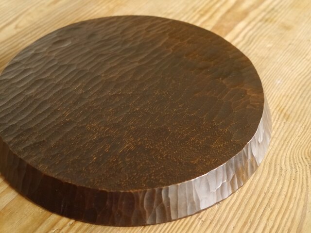 【足立さまご予約分】丸トレー296 黒拭き漆 #0173 | iichi ハンドメイド・クラフト作品・手仕事品の通販