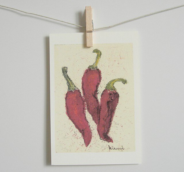 hot chill paper / postcard 2枚組 | hiromi ohno | ハンドメイド通販 iichi（いいち）