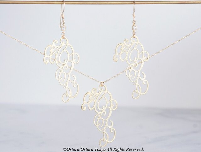 【14KGF】Wire Bangle,Filigree"D" | iichi ハンドメイド・クラフト作品・手仕事品の通販