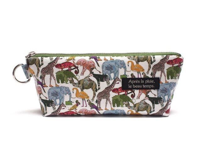 ペンケース size-L リバティ Queue for the Zoo | iichi ハンドメイド・クラフト作品・手仕事品の通販