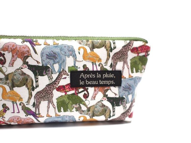 ペンケース size-L リバティ Queue for the Zoo | iichi ハンドメイド・クラフト作品・手仕事品の通販